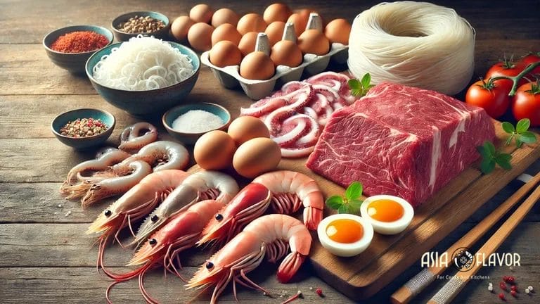 Beef and 2 Seafood Hor Fun (Best Singaporean Flat Rice Noodles in Gravy ...